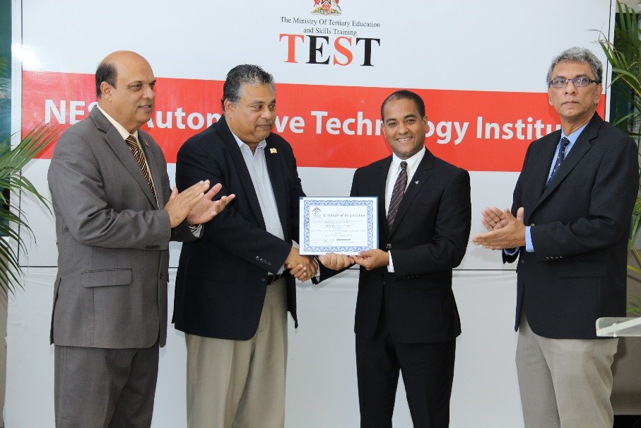 National Energy and Skills Centre (NESC) receives their Certificate of ...